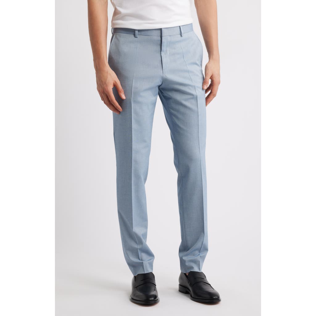 BOSS BOSS Genius Slim Fit Flat Front Stretch Dress Pants